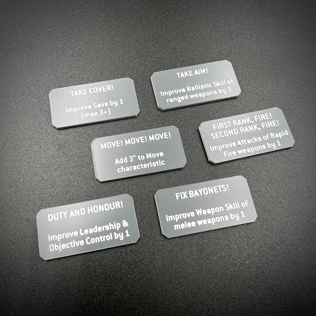 WH40K 10th Imperial Guard Order Tokens - Etsy Canada