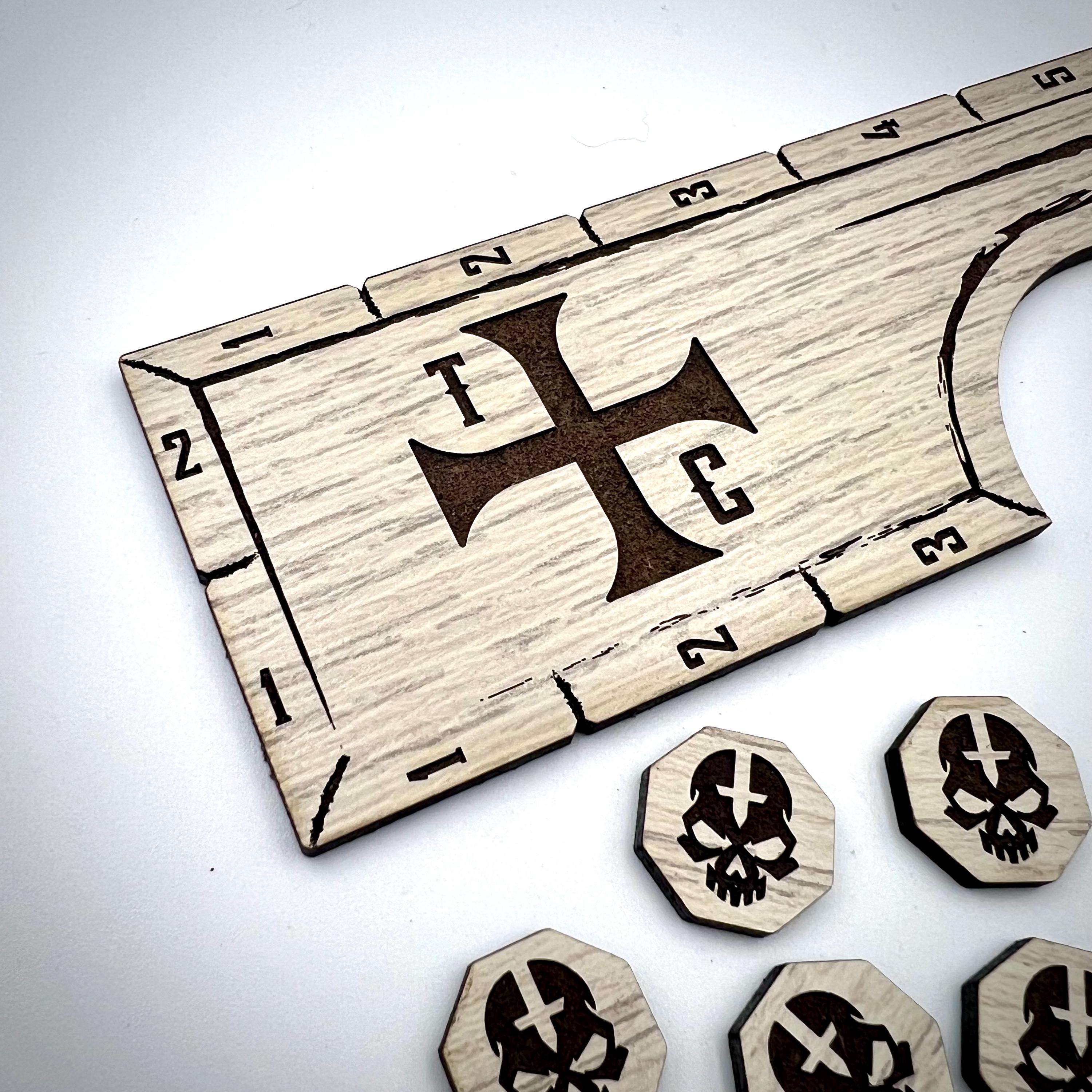 Trench Crusade Ruler & Token Set – Measure and Mark the Battlefield - Etsy