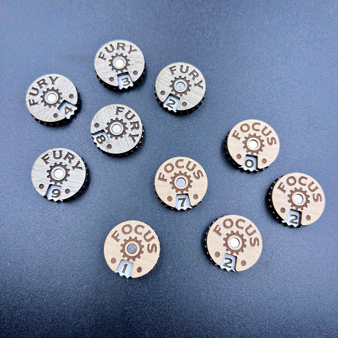 Warmachine Focus/fury Dials - Etsy