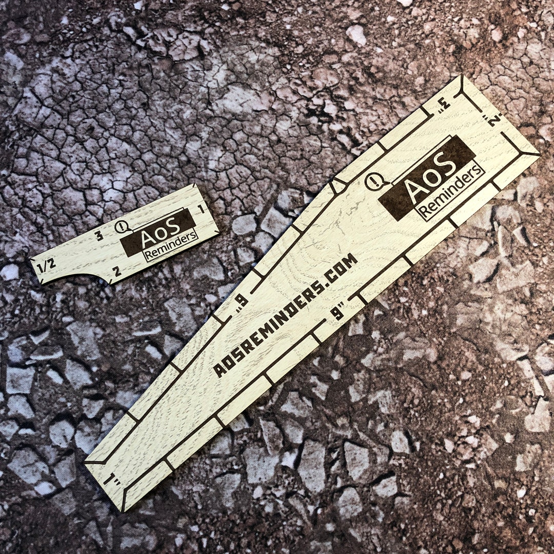 Wargaming AOS Reminders Ruler Set - Etsy