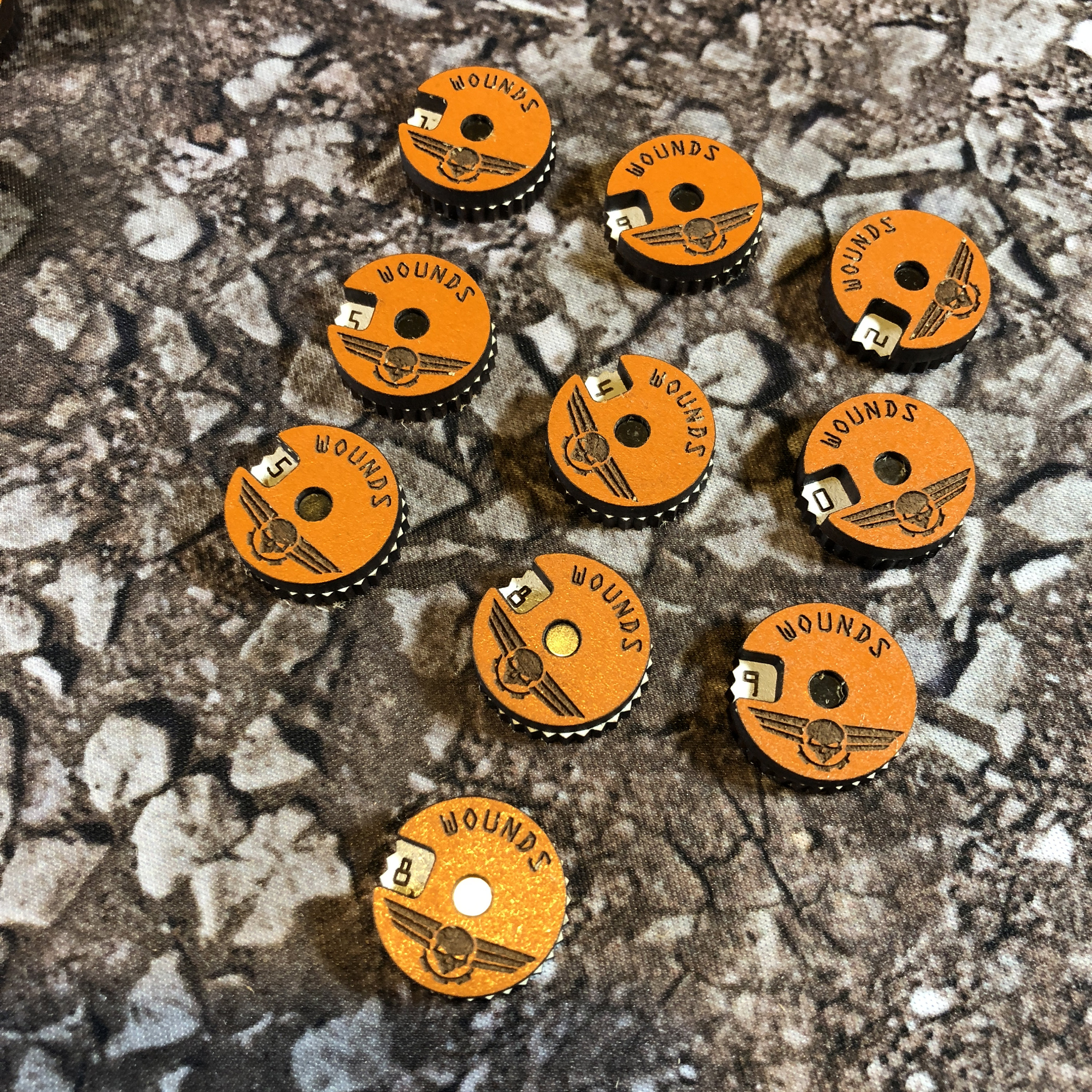 Tabletop Wargaming Single Wound Counter/tracker Bundle - Etsy