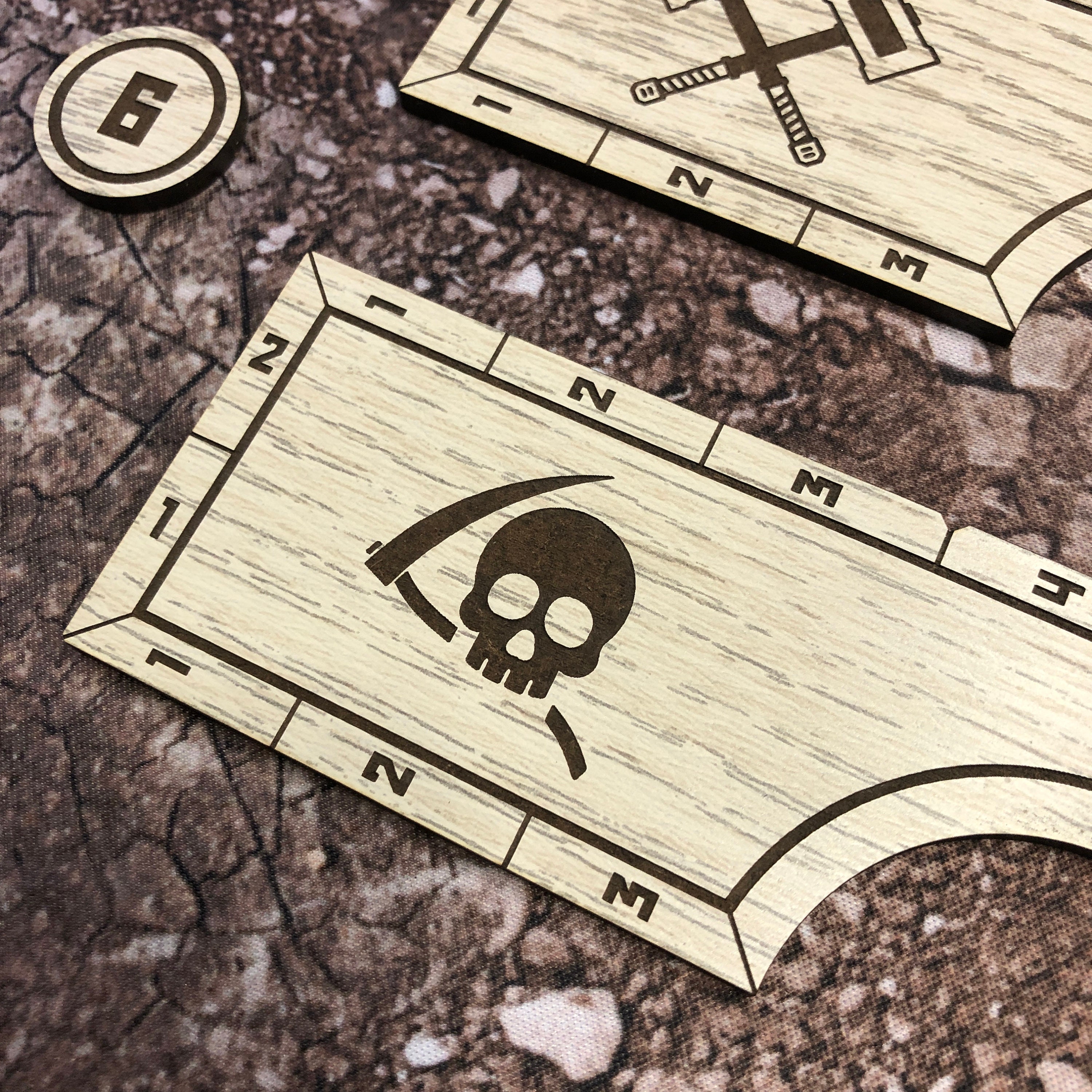 WHAOS Wargaming 9 Inch Ruler/objective Marker Set - Etsy