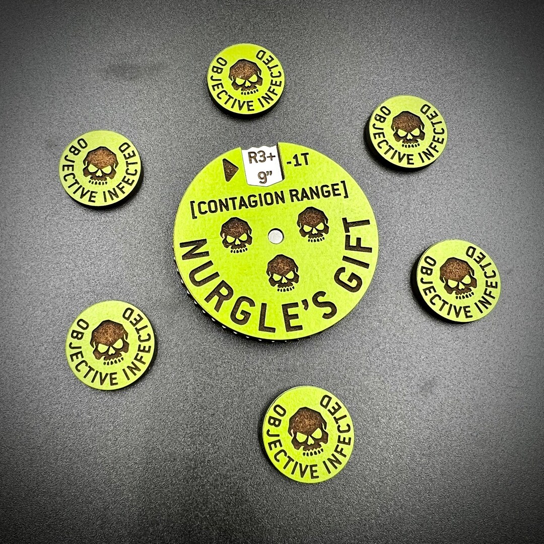 WH40K 10th Wargaming Contagion Range/infected Tokens - Etsy