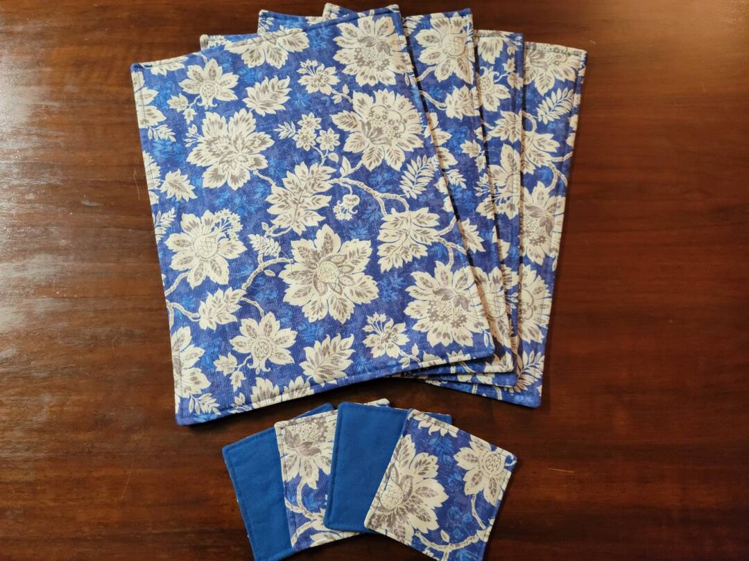 Double-sided Place Mats With Matching Coasters - Etsy