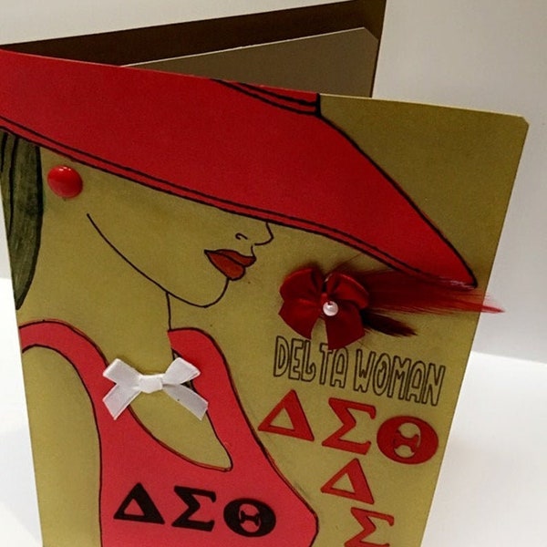 Delta Sigma Theta Sorority Birthday Card - Etsy