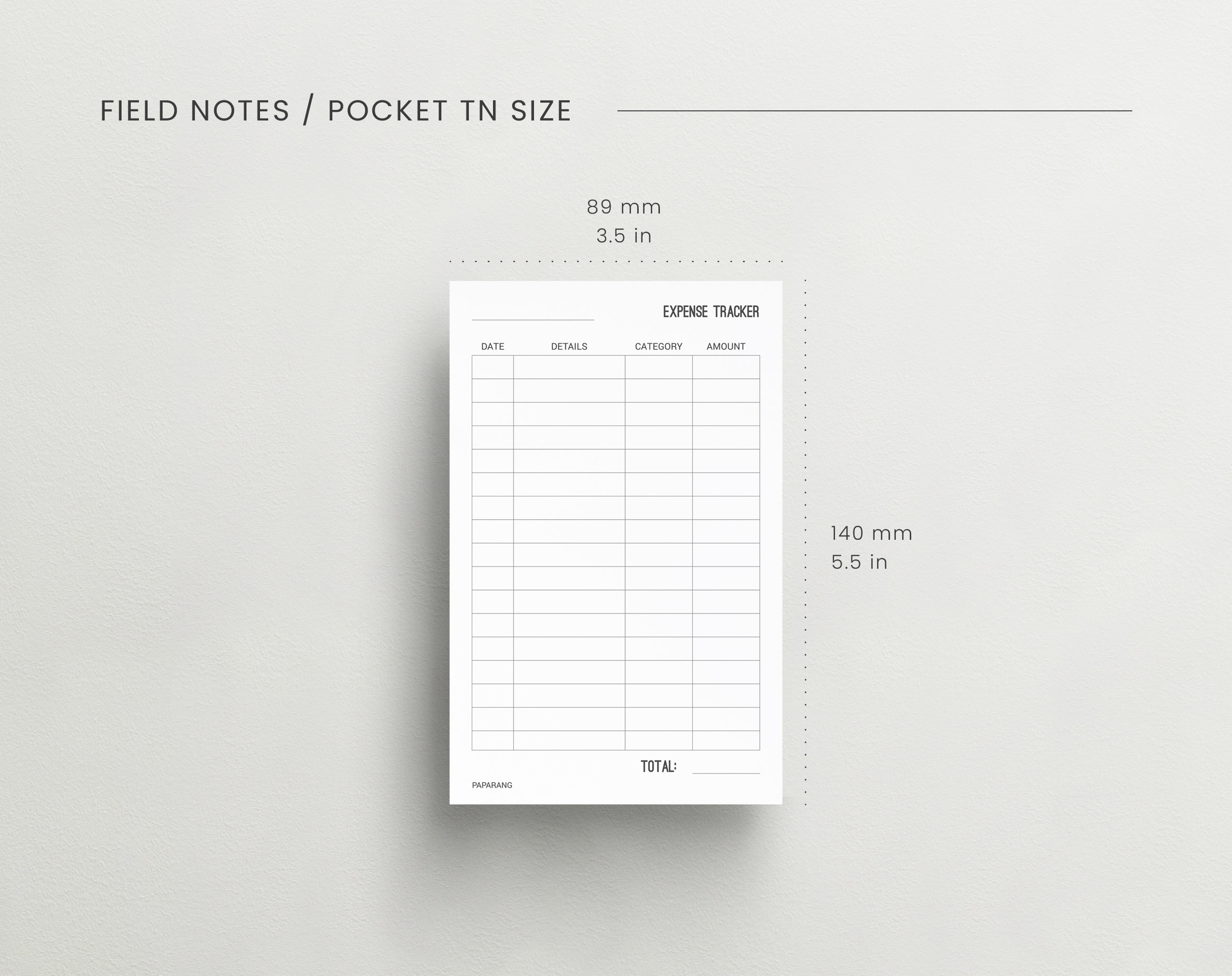 Expense Tracker Field Notes Planner Insert, Income and Expense Tracker ...