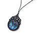 Abalone Shell Macrame Pendant, Black Macrame Choker With Abalone ...