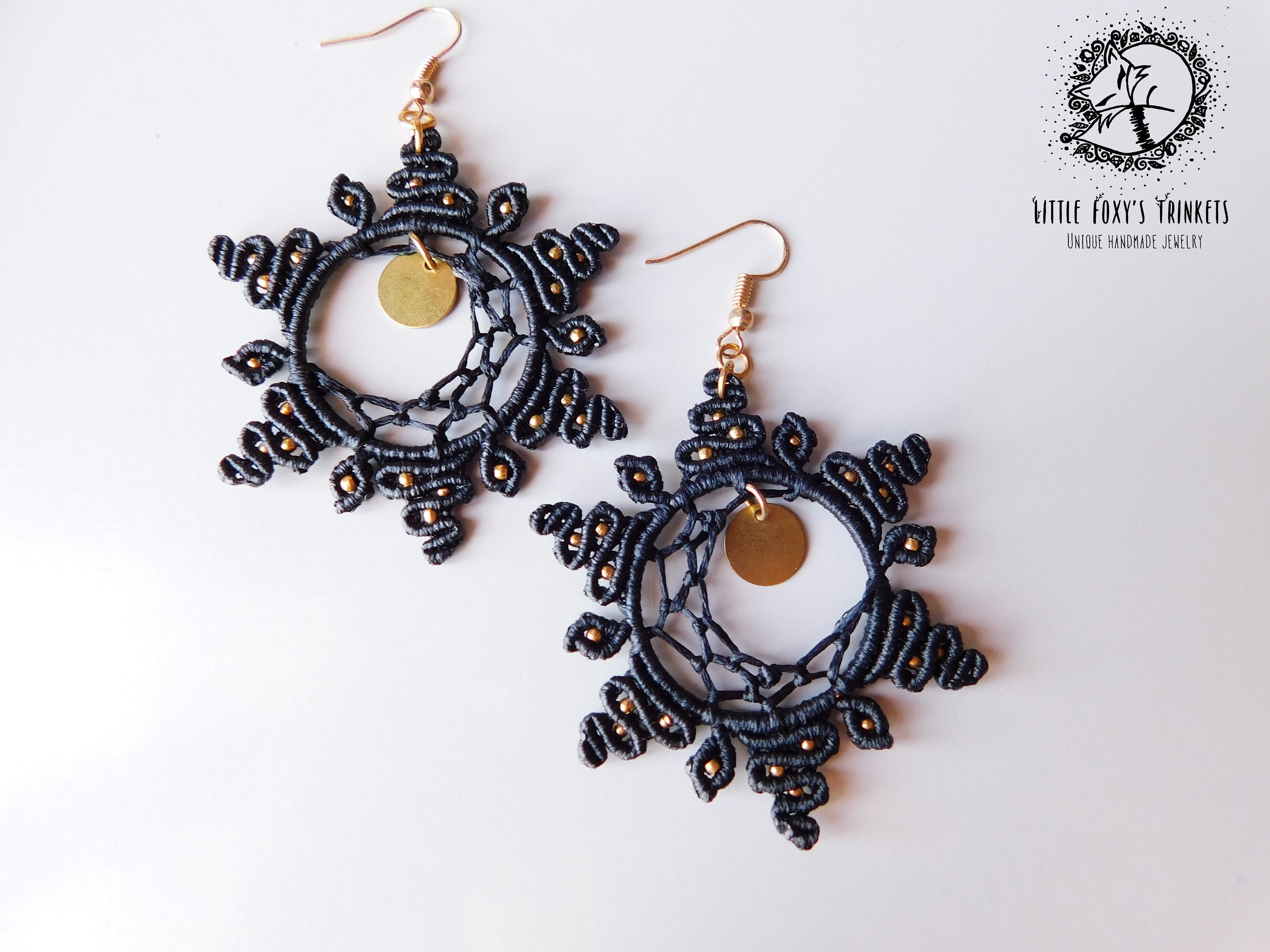 Fiber Arts Art & Collectibles Crescent Moon Dreamcatcher Beaded Mini ...