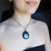 Abalone Shell Macrame Pendant, Black Macrame Choker With Abalone ...