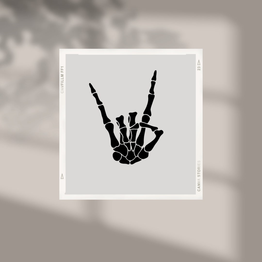 Skeleton Hand Decal | Skeleton Decal | Car Decal | Laptop Decal |yeti ...