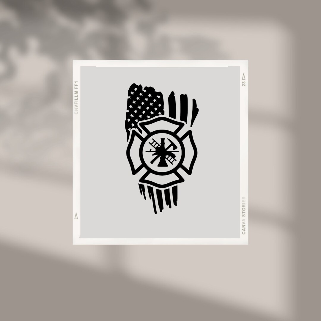 Firefighter Decal | Maltese Cross Decal | Car Decal | Laptop Decal ...