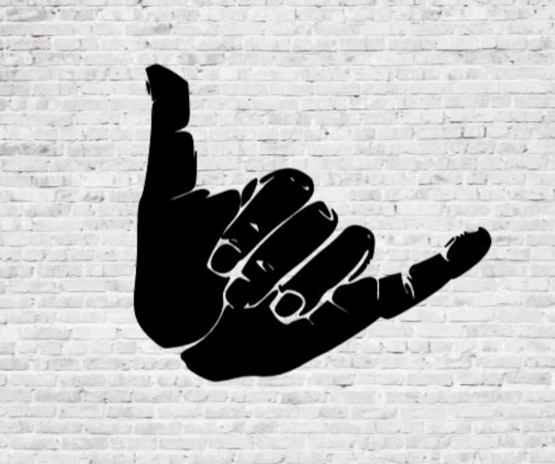 Shaka Hand Decal Shaka Hand Car Decal Summer Decal - Etsy