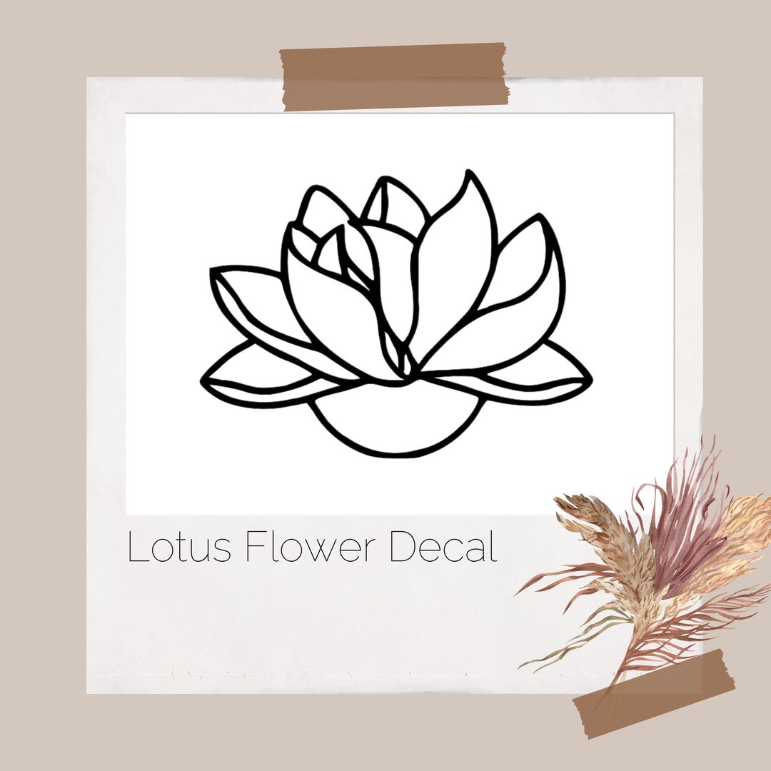 Lotus Flower Decal Lotus Flower Car Decal Car Decal - Etsy