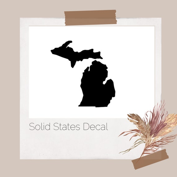 Solid States Decal 50 States Car Decal State Decal - Etsy
