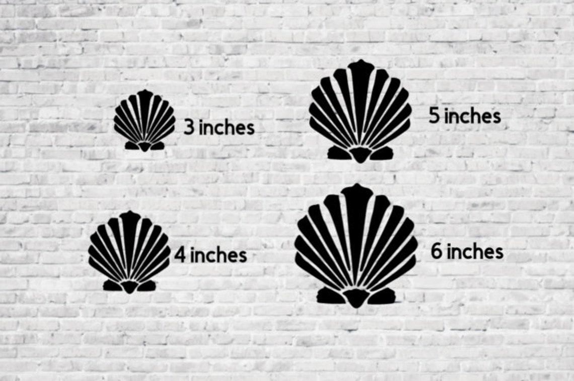 Seashell Decal Shell Car Decal Beach Decal Summer Decal | Etsy
