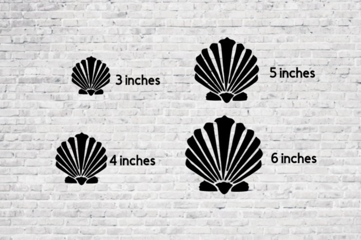 Seashell Decal Shell Car Decal Beach Decal Summer Decal | Etsy