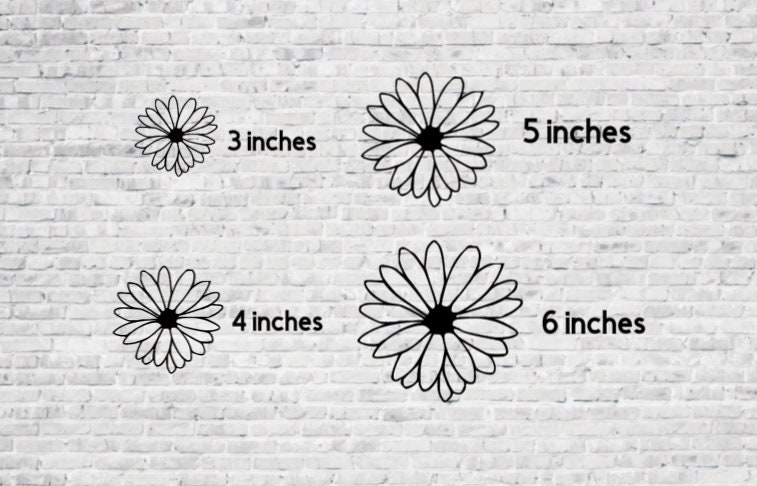 Daisy Decal Daisy Car Decal Car Decal Floral Decal | Etsy