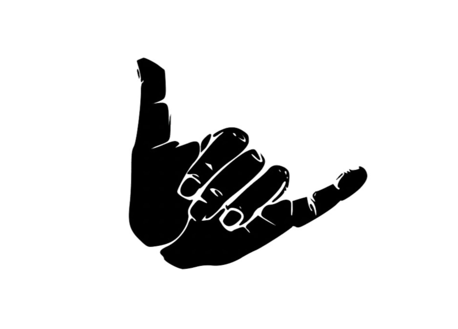 Shaka Hand Decal Shaka Hand Car Decal Summer Decal - Etsy