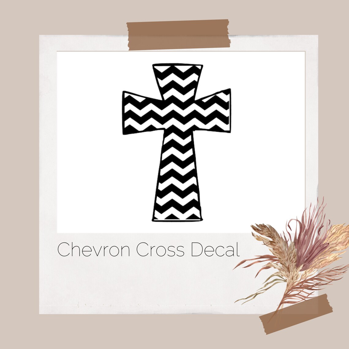 Chevron Cross Decal Cross Car Decal Cross Decal Laptop - Etsy