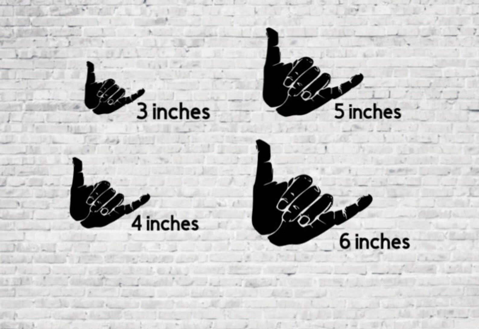 Shaka Hand Decal Shaka Hand Car Decal Summer Decal - Etsy