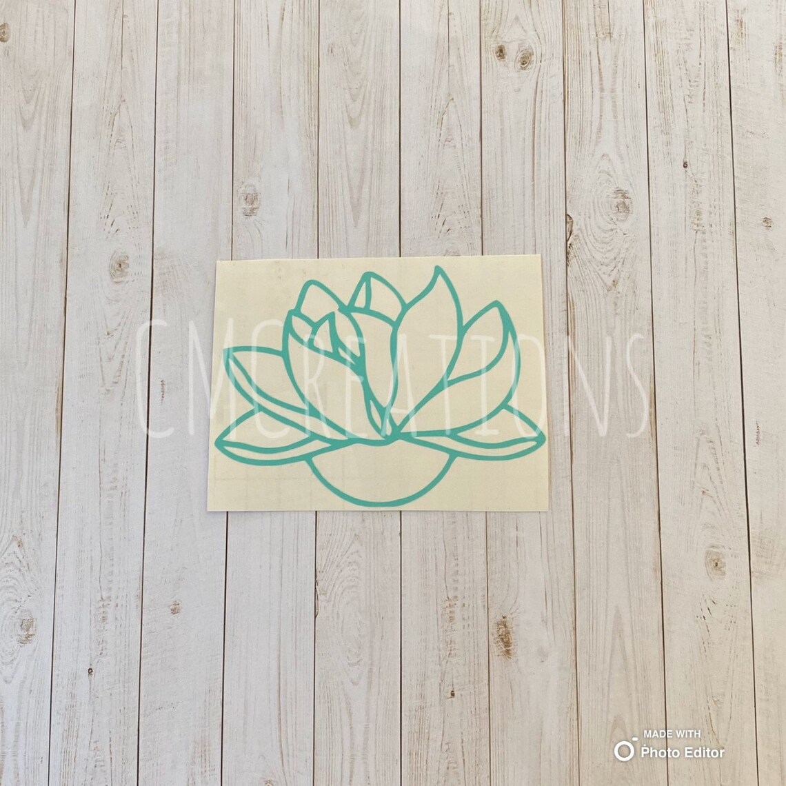 Lotus Flower Decal Lotus Flower Car Decal Car Decal | Etsy