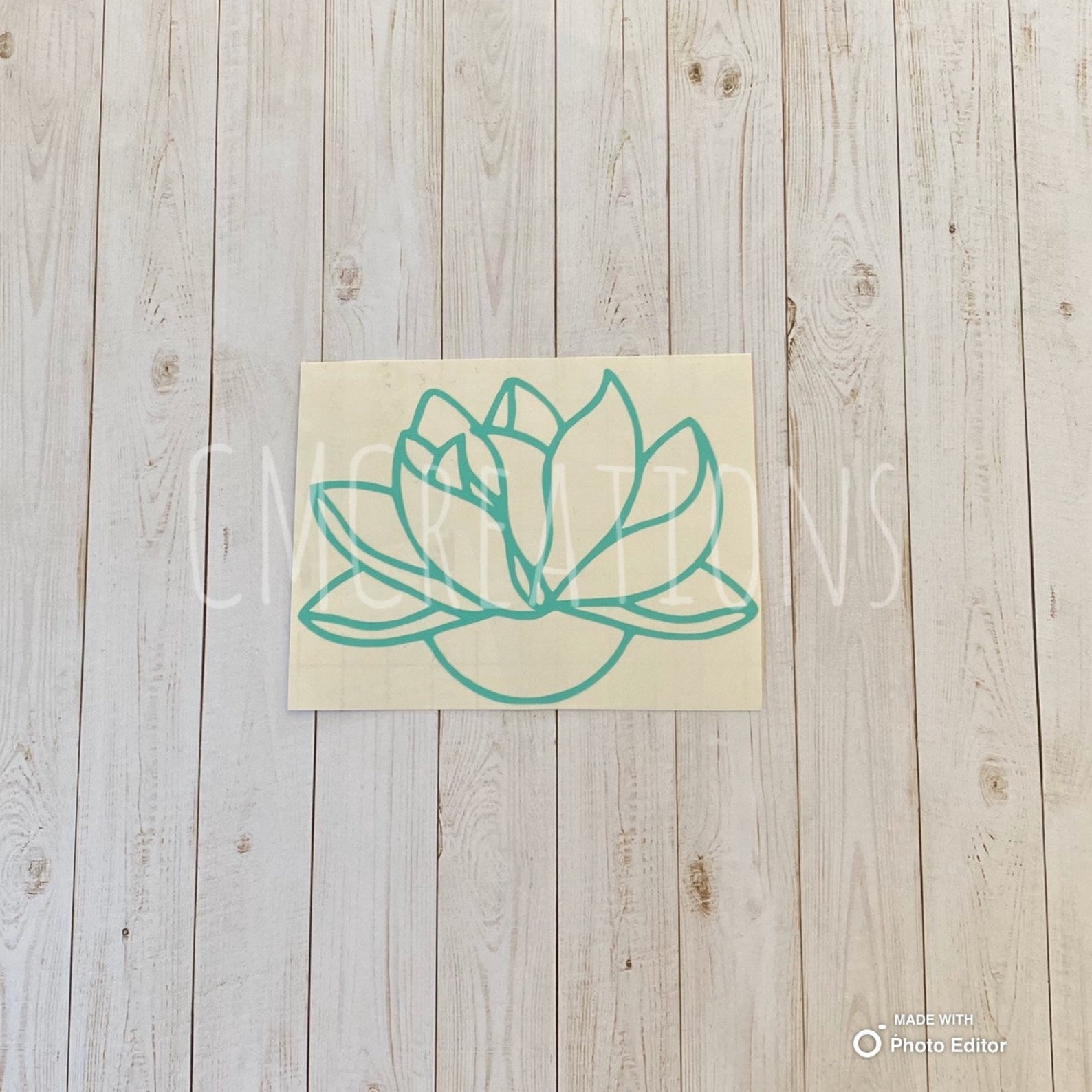 Lotus Flower Decal Lotus Flower Car Decal Car Decal | Etsy