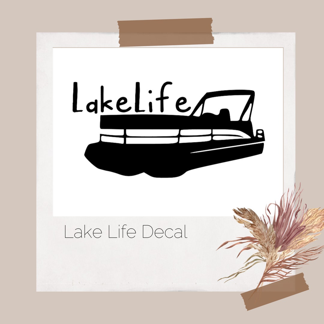 Lake Life Pontoon Decal Pontoon Car Decal Car Decal Lake - Etsy