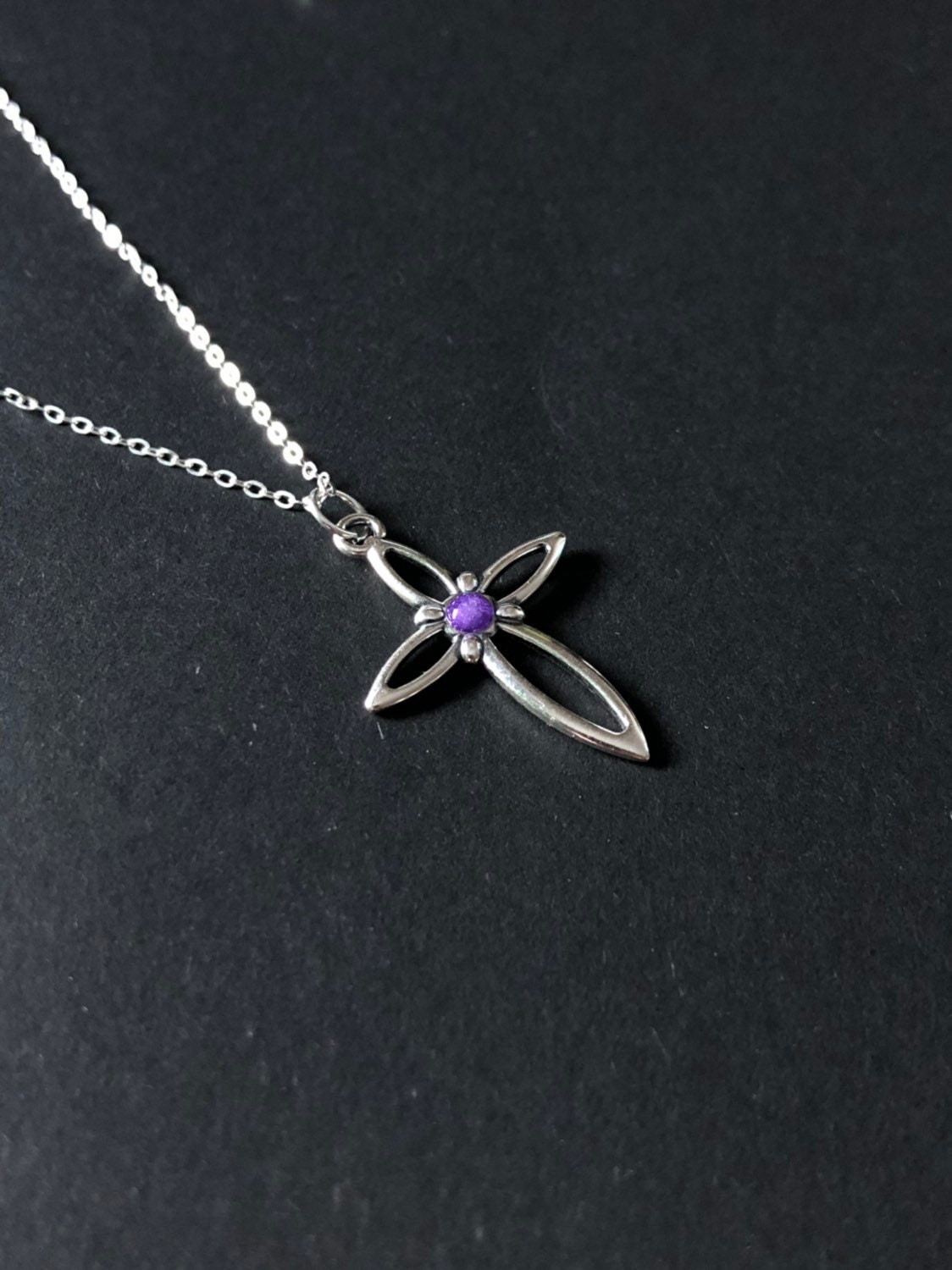 Cremation Ash Cross Sterling Silver Cross Pendant Cremation - Etsy