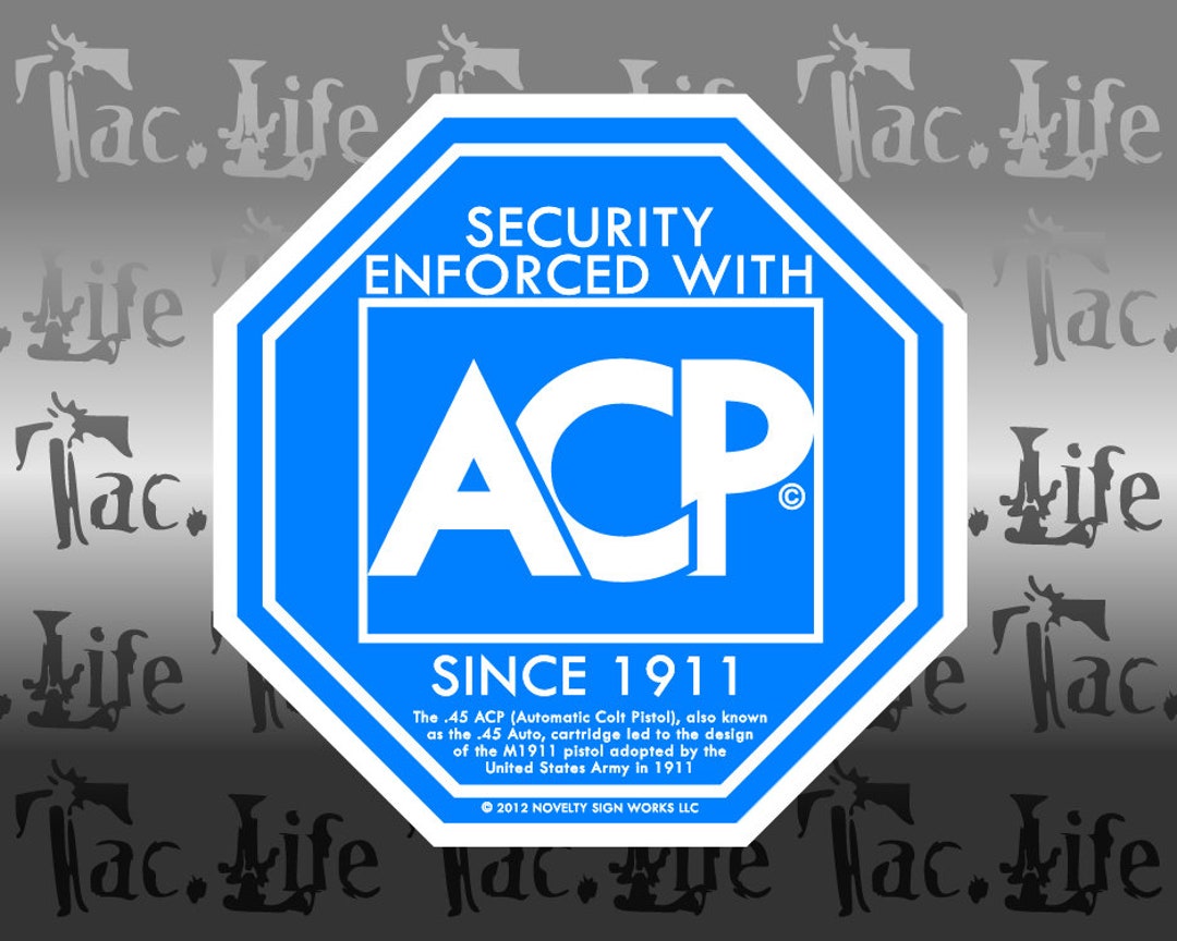 ACP Security Security Sticker vinyl Sticker or Magnet - Etsy