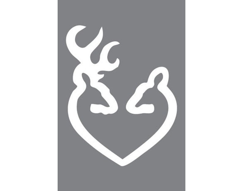 Deer Heart vinyl Decal - Etsy