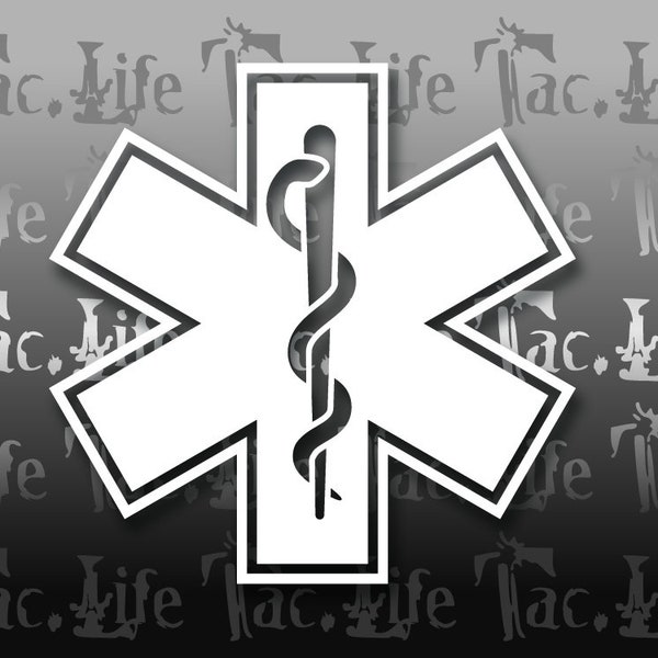 Star of Life Window Decal - Etsy