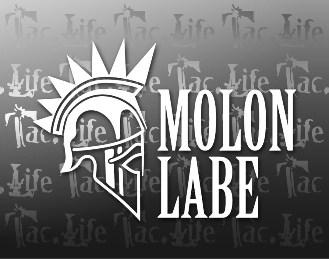 Molon Labe vinyl Decal - Etsy