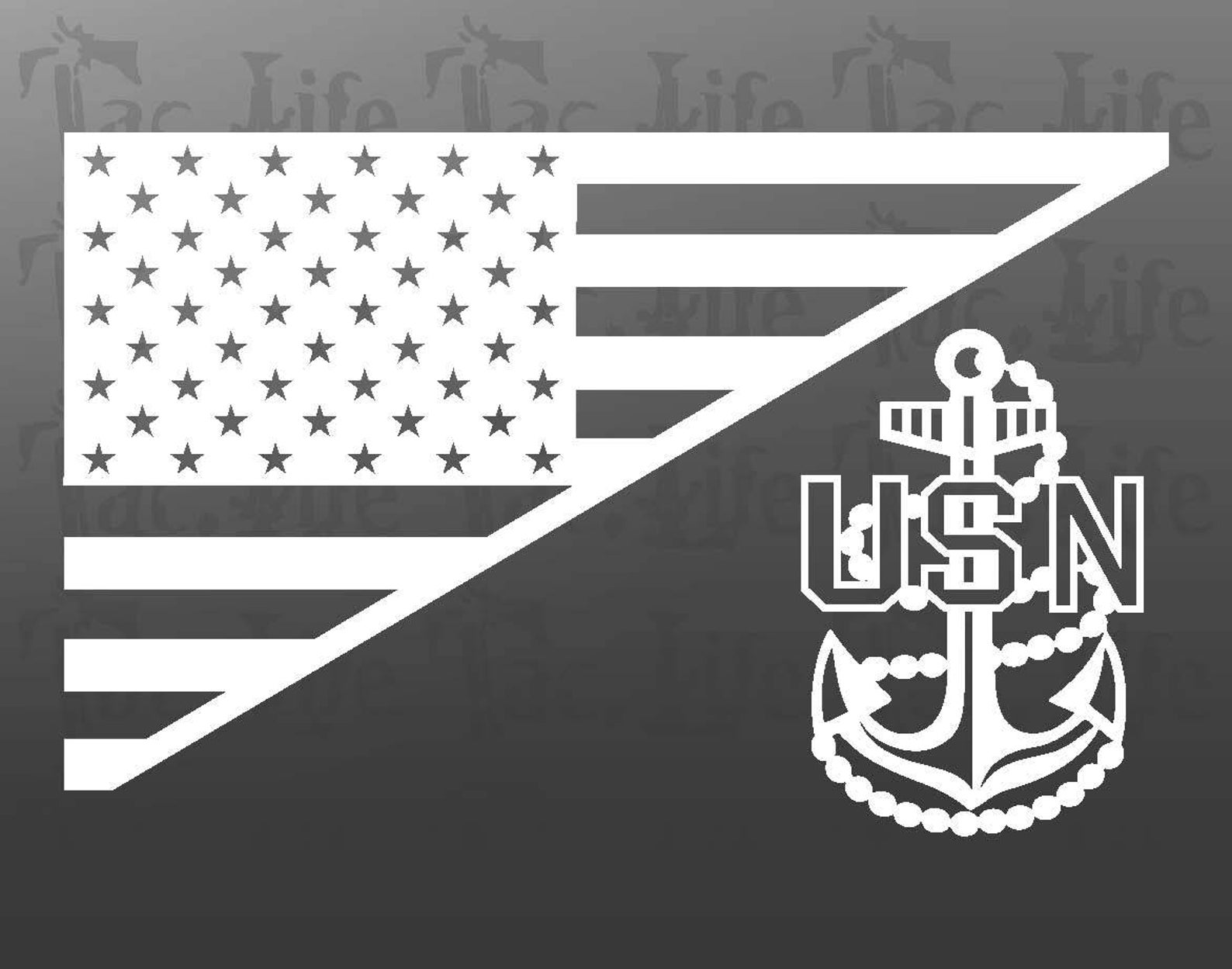 US Flag / USN navy Vinyl Decal - Etsy