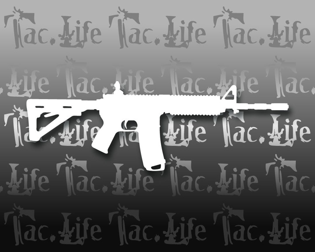 AR Rifle vinyl Decal - Etsy