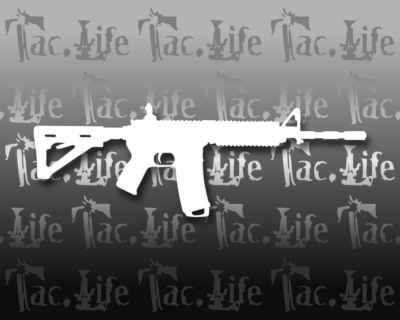 AR Rifle vinyl Decal - Etsy