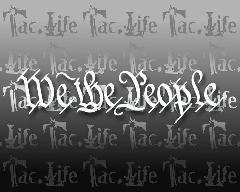 We the People vinyl Decal | Etsy