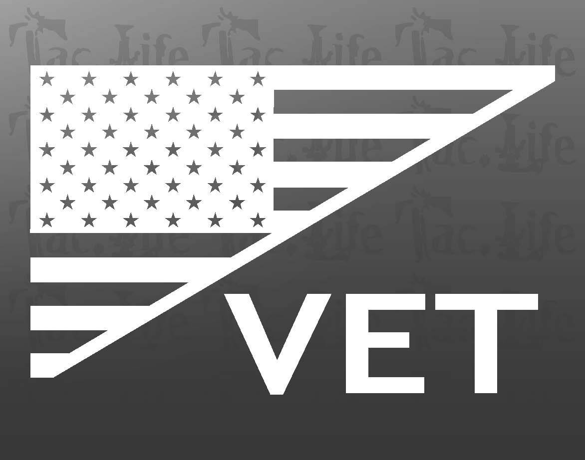 US Flag / VET Veteran Vinyl Decal | Etsy