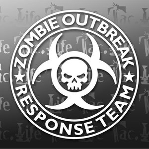 Zombie Outbreak Response Team vinyl Decal - Etsy