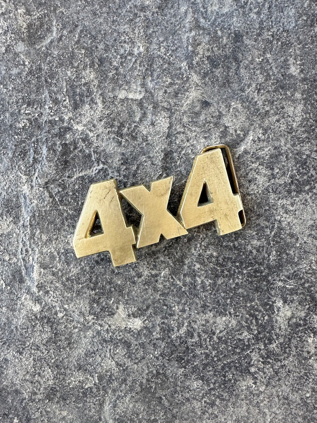4 X 4 Solid Brass Numbers Belt Buckle Four Wheel Drive 70s Vintage - Etsy