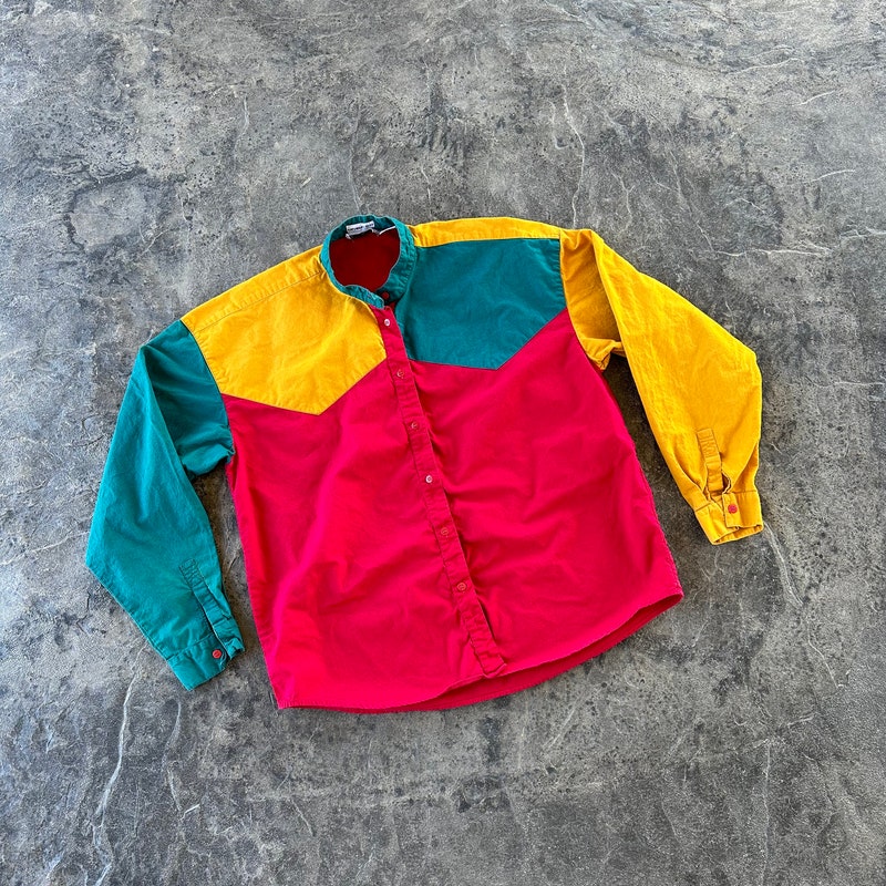90s Color Block - Etsy