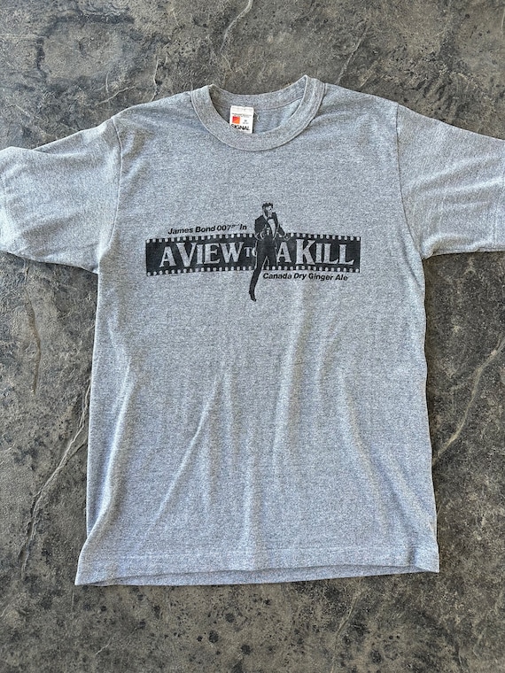 80s James Bond A View To A Kill Ginger Ale Movie T Sh… - Gem