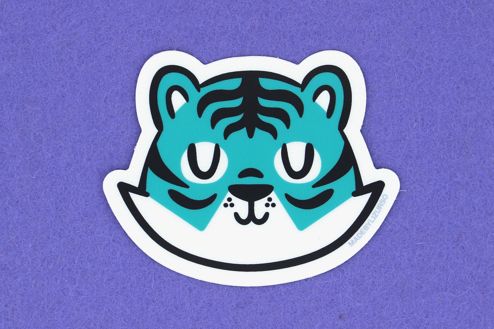 Wild Cat Tiger Sticker Tiger Sticker Vinyl Sticker - Etsy