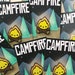 Campfire Cutie Enamel Pin | Campfire Enamel Pin | Camping Pin | Enamel ...