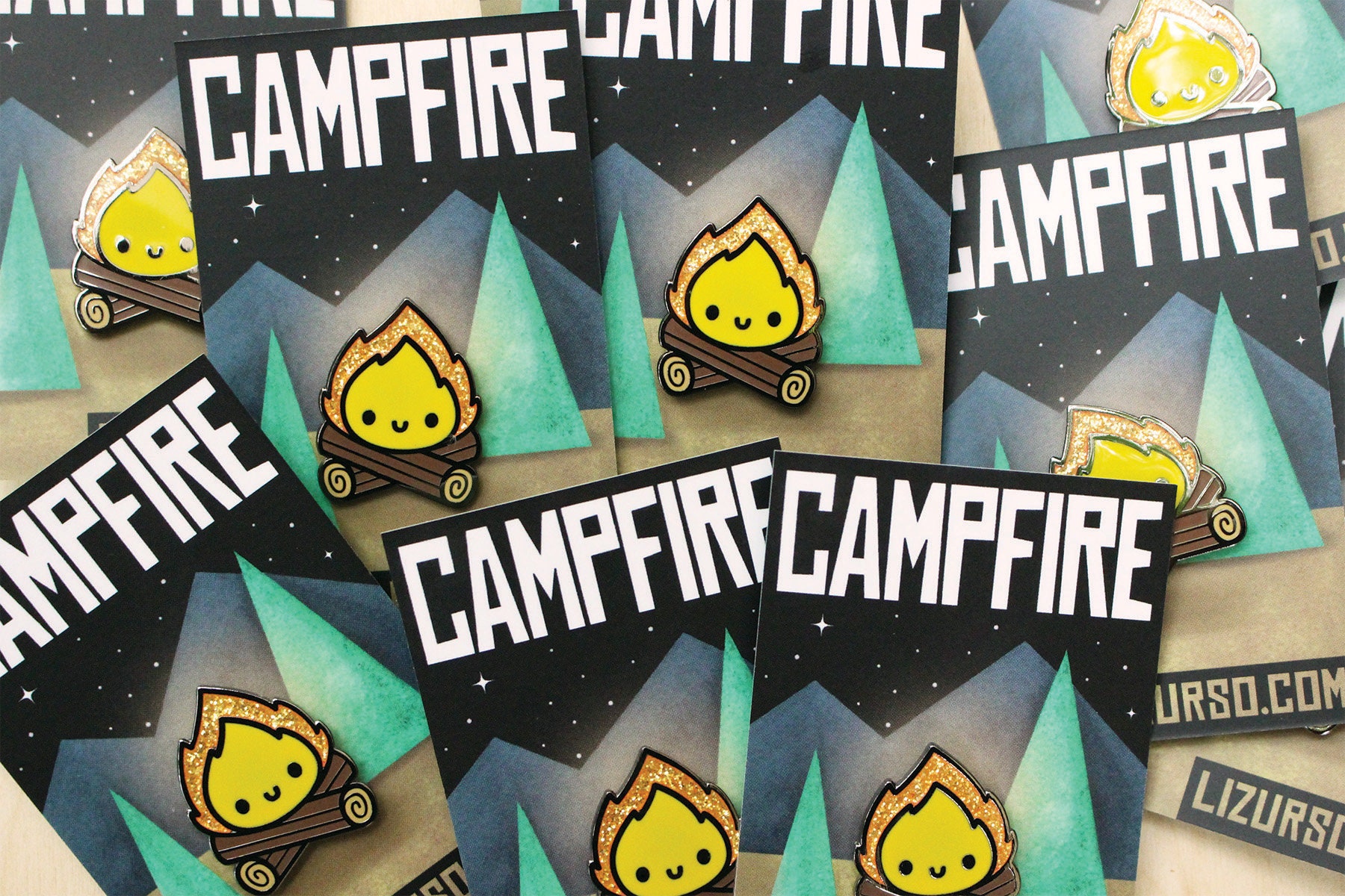Campfire Cutie Enamel Pin | Campfire Enamel Pin | Camping Pin | Enamel ...