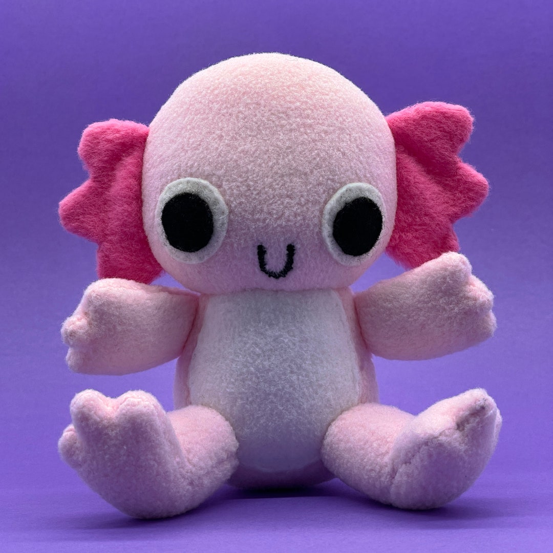 Pink Axolotl Plush | Axolotl Stuffed Animal | Pink Axolotl Plushie ...