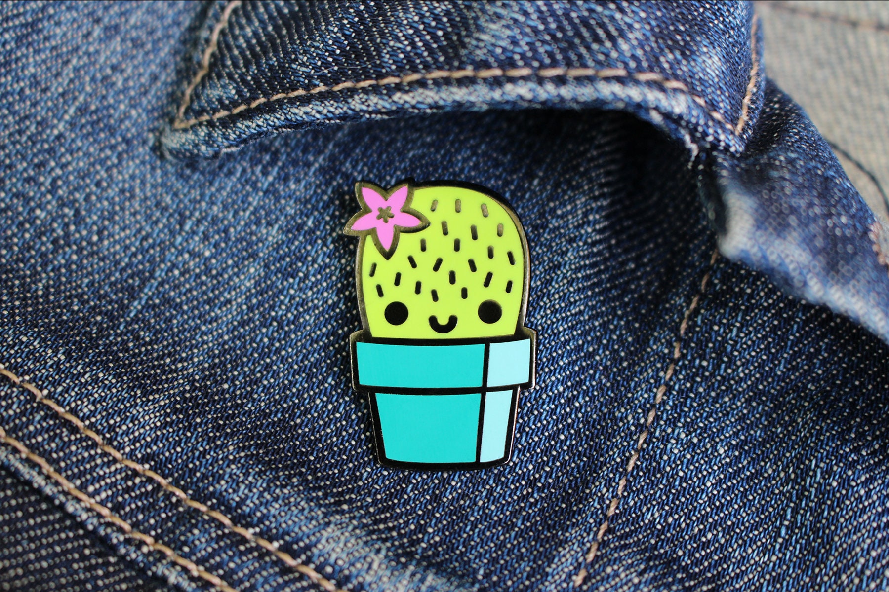 Happy Cactus Enamel Pin Cactus Enamel Pin Cactus Pin - Etsy Canada