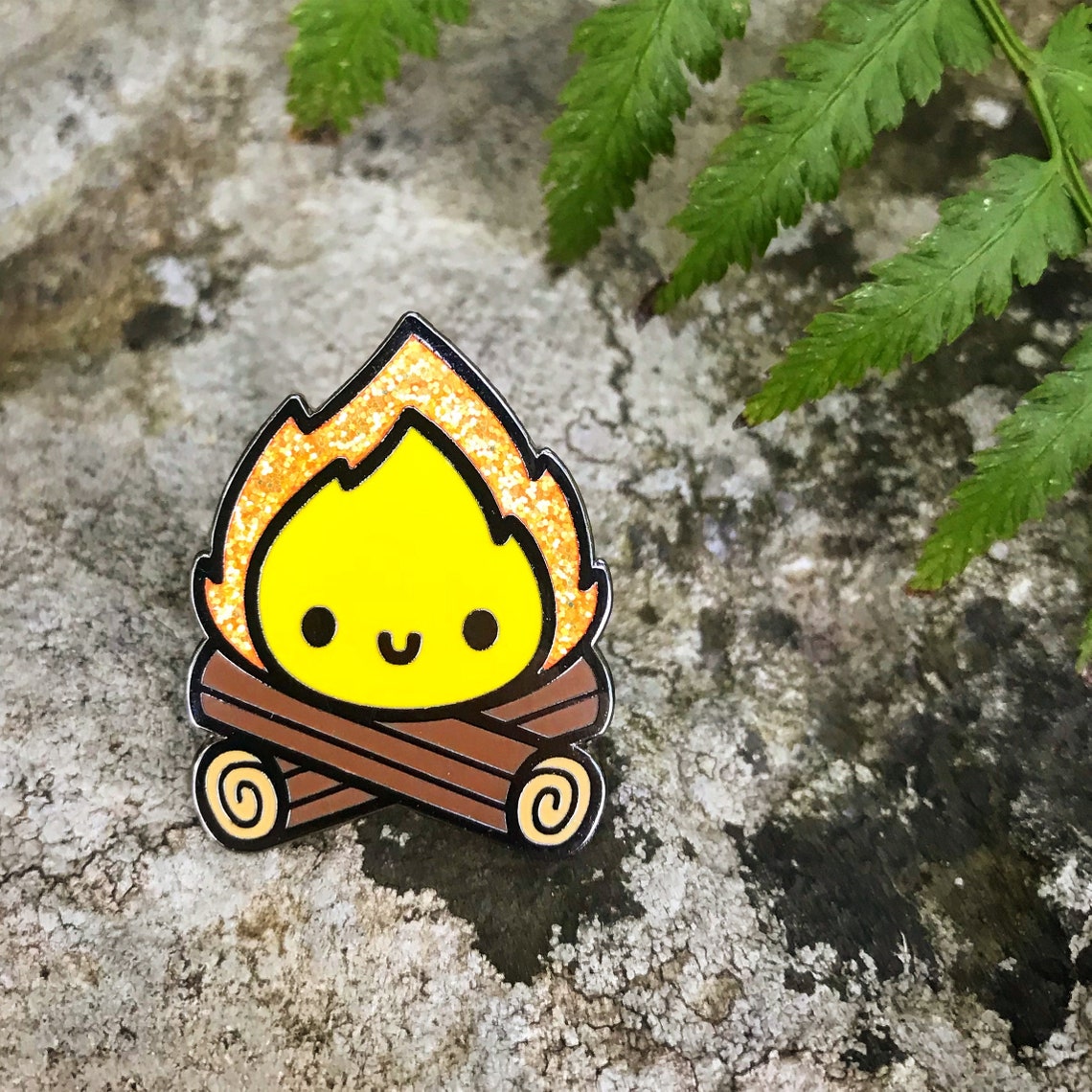Campfire Cutie Enamel Pin | Campfire Enamel Pin | Camping Pin | Enamel ...