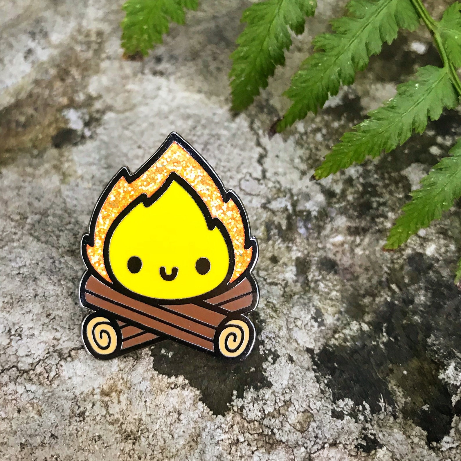 Campfire Cutie Enamel Pin | Campfire Enamel Pin | Camping Pin | Enamel ...