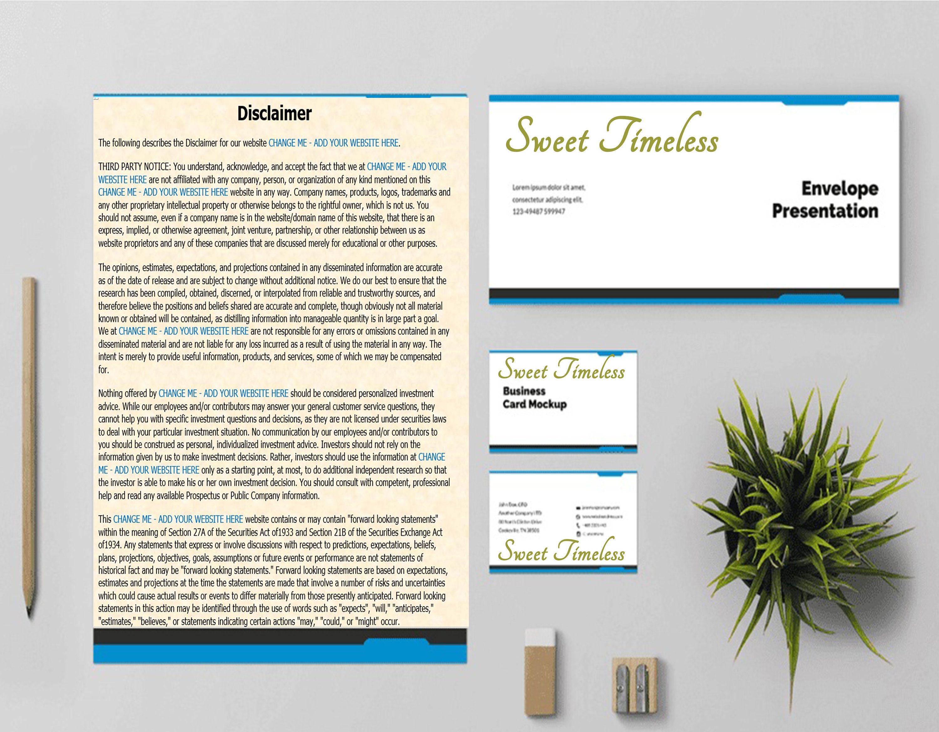 Earnings Disclaimer Digital Printable Template Done for You ...