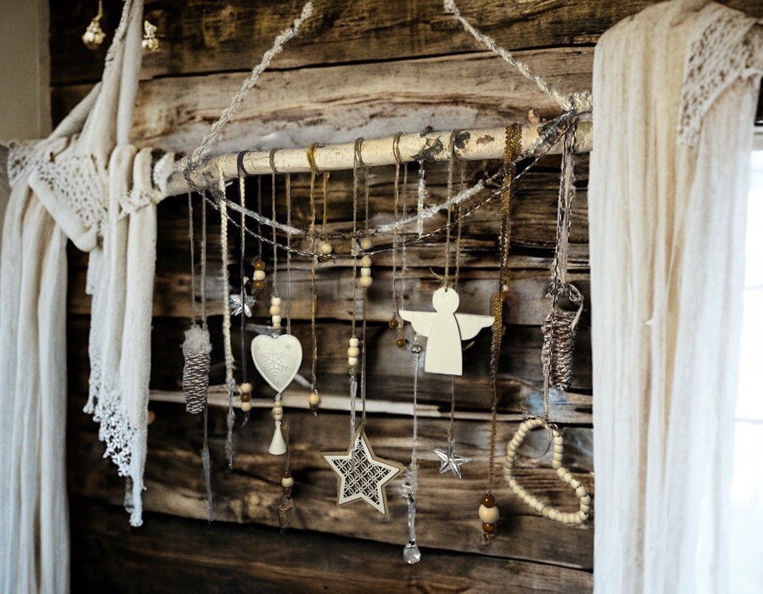 Birch Wood Rustic Window/wall Decor 25”w - Etsy